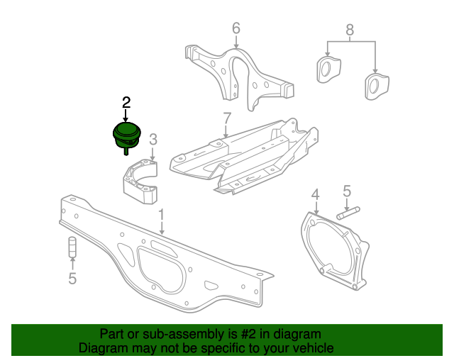 997-375-049-07 - Engine Mount 2005-2013 Porsche 911 | AutoNationParts.com
