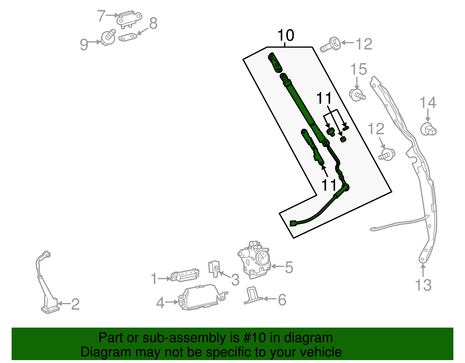2016-2018 Toyota RAV4 Lift Cylinder 68910-09100 | OEM Parts Online