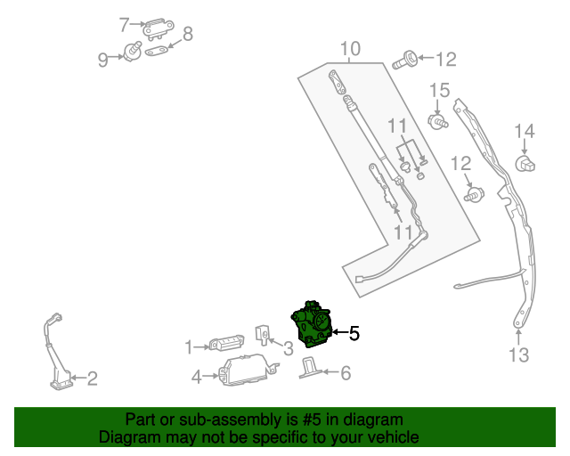 Toyota OEM Lock Assembly Part# 69350-0R020 | OEM Vehicle Parts