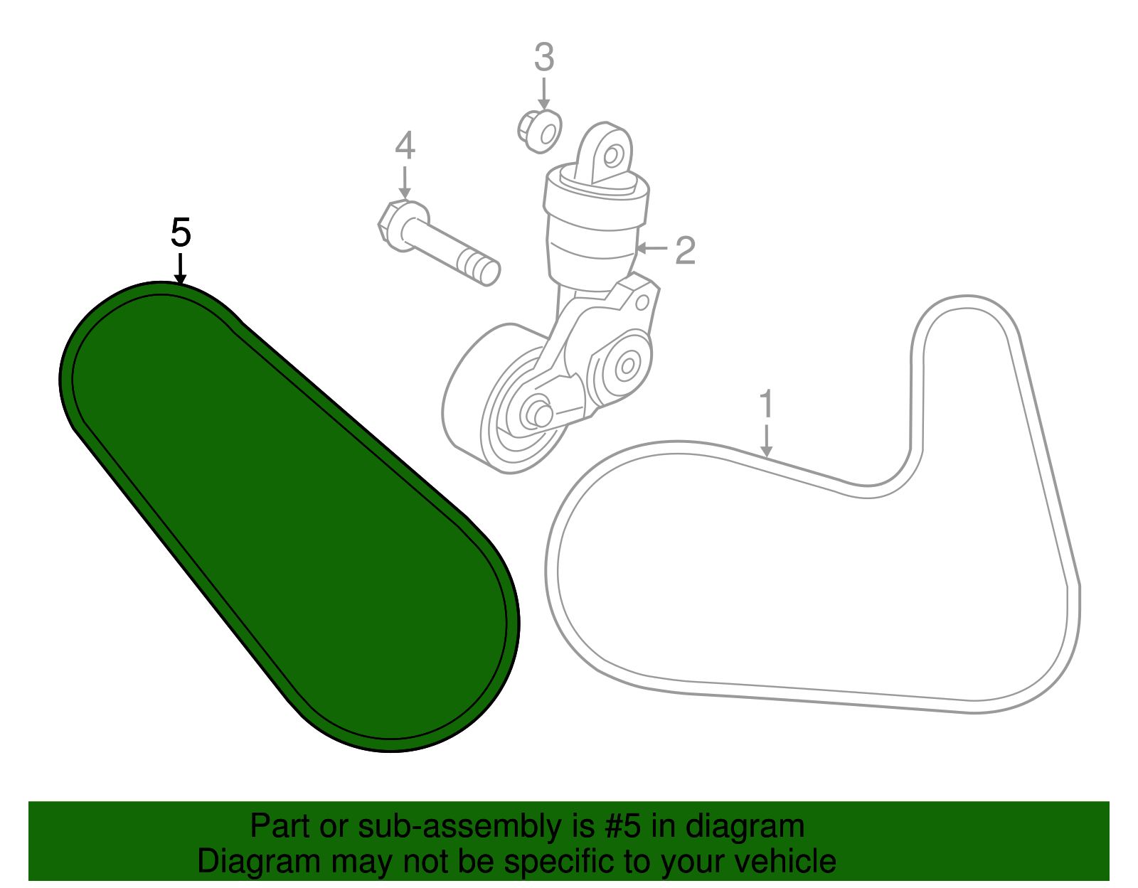 2012-2022 Mazda Water Pump Belt PEDD-15-908 | OEM Parts Online