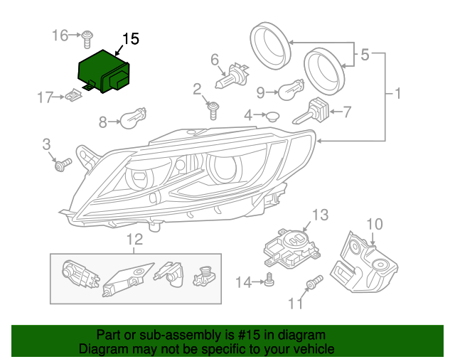 2013 Volkswagen CC Control Module 6R0-907-357-C-Z0C | OEM Parts Online