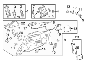 Lexus OEM Anchor Plate Part# 73033-60010-A4 | OEM Vehicle Parts