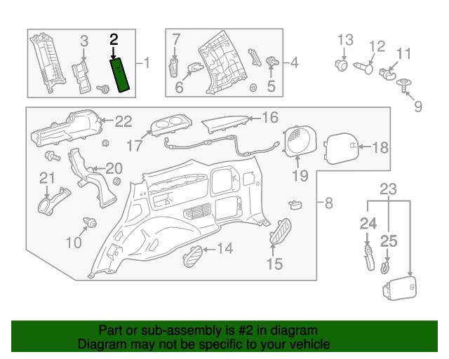 Lexus OEM Anchor Plate Part# 73033-60010-A4 | OEM Vehicle Parts