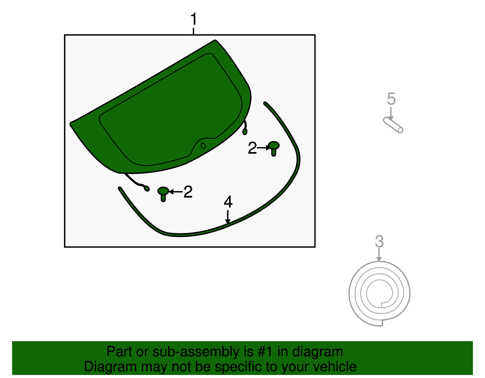 K0300-5UB0A - Lift Gate Glass 2008-2017 Infiniti | INFINITI Parts ...