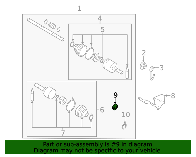 39752-1FA0B - Axle Seal 2020-2024 Nissan Versa | Nissan Parts ...