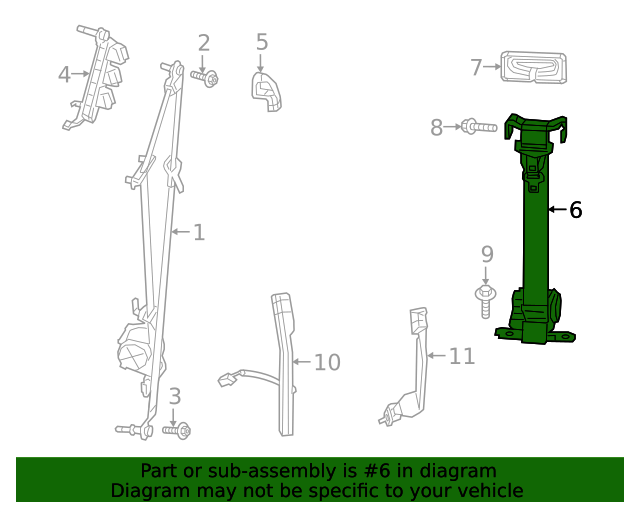2023 Ram Seat Belt 7LR30TX7AA | TascaParts.com