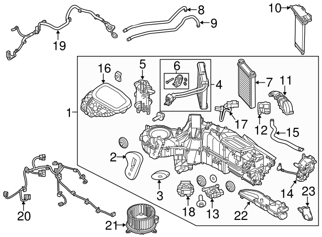 2015-2016 Ford HVAC Heater Hose FC3Z-18472-C | Ford Parts Catalog