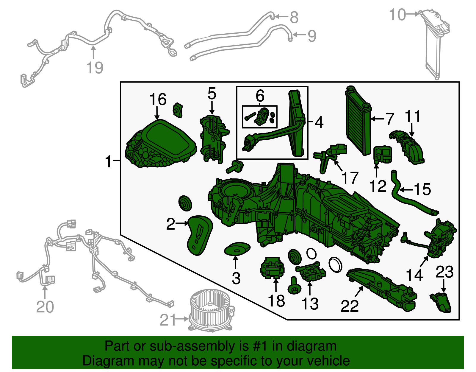 BC3Z-19B555-T - Evaporator Assembly 2011-2016 Ford | Big 3 Auto Parts