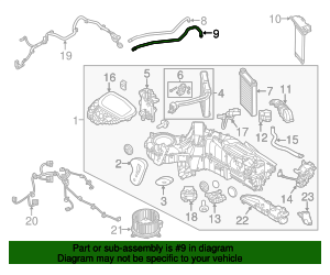 BC3Z-18696-A 2011-2016 Ford Inlet Hose | Fairway Ford Parts