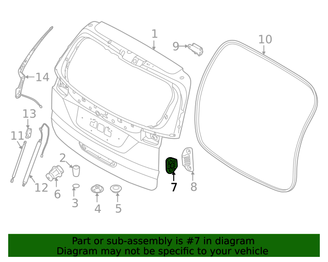 81738-A9100 - Lift-Gate Bump Stop 2020-2022 Kia | Kia.Parts Store
