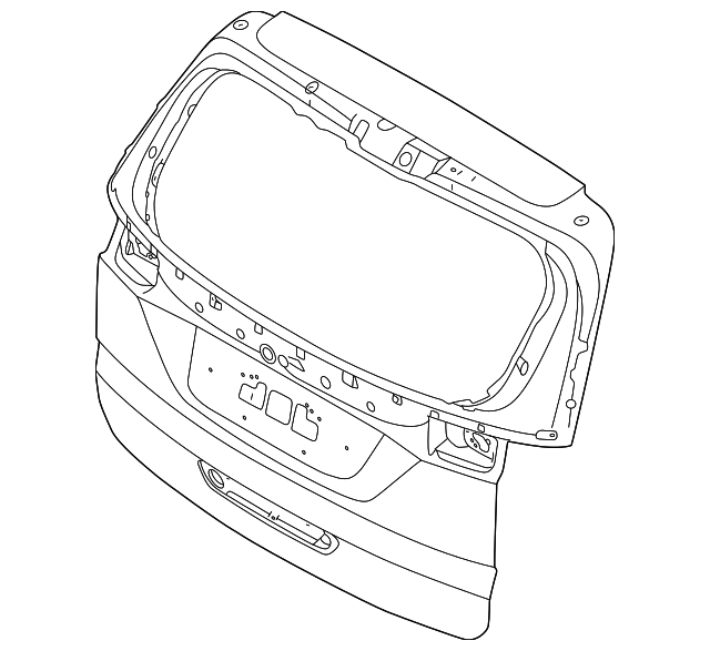 72800-R0130 - Lift Gate 2022-2024 Kia Carnival | Kia.Parts Store