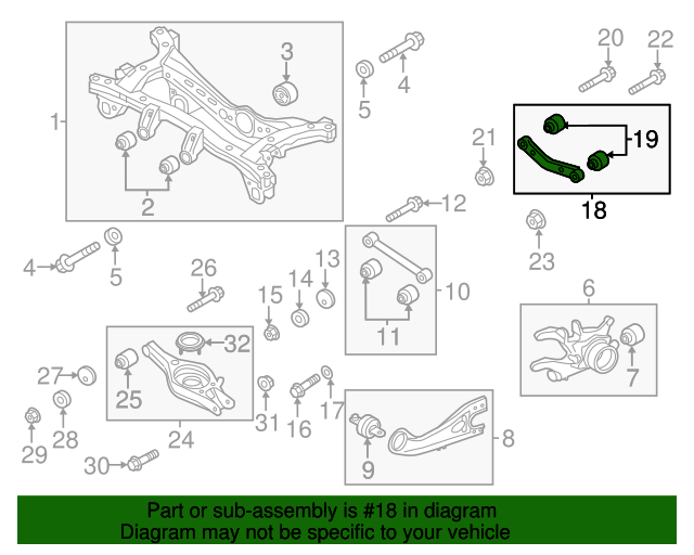55100-2S150 - Upper Control Arm 2011-2016 Kia Sportage | Kia.Parts Store