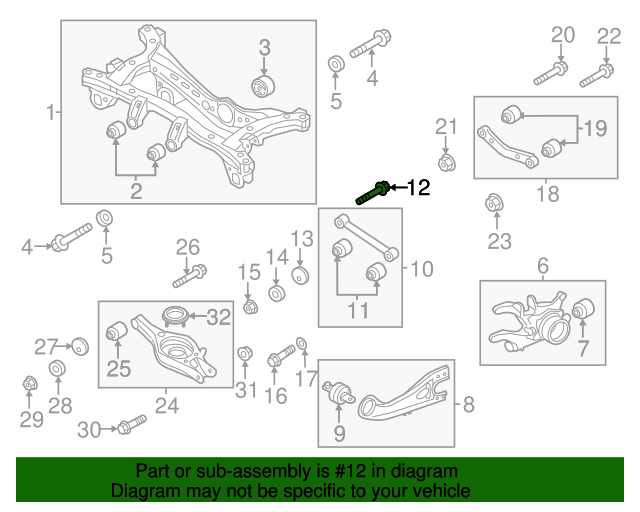 2011-2021 Kia OEM NEW 11-15 Kia Sorento Sportage Lateral Arm Adjust ...