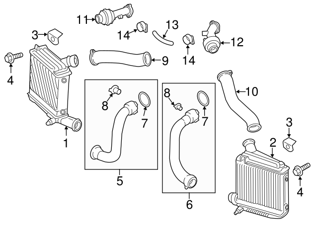 2017-2023 Porsche Panamera Inter-Cooler 971-145-804-H | Porsche Marin