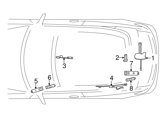 2079059402 - Antenna 2016-2017 Mercedes-Benz | Mercedes-Benz USA Parts