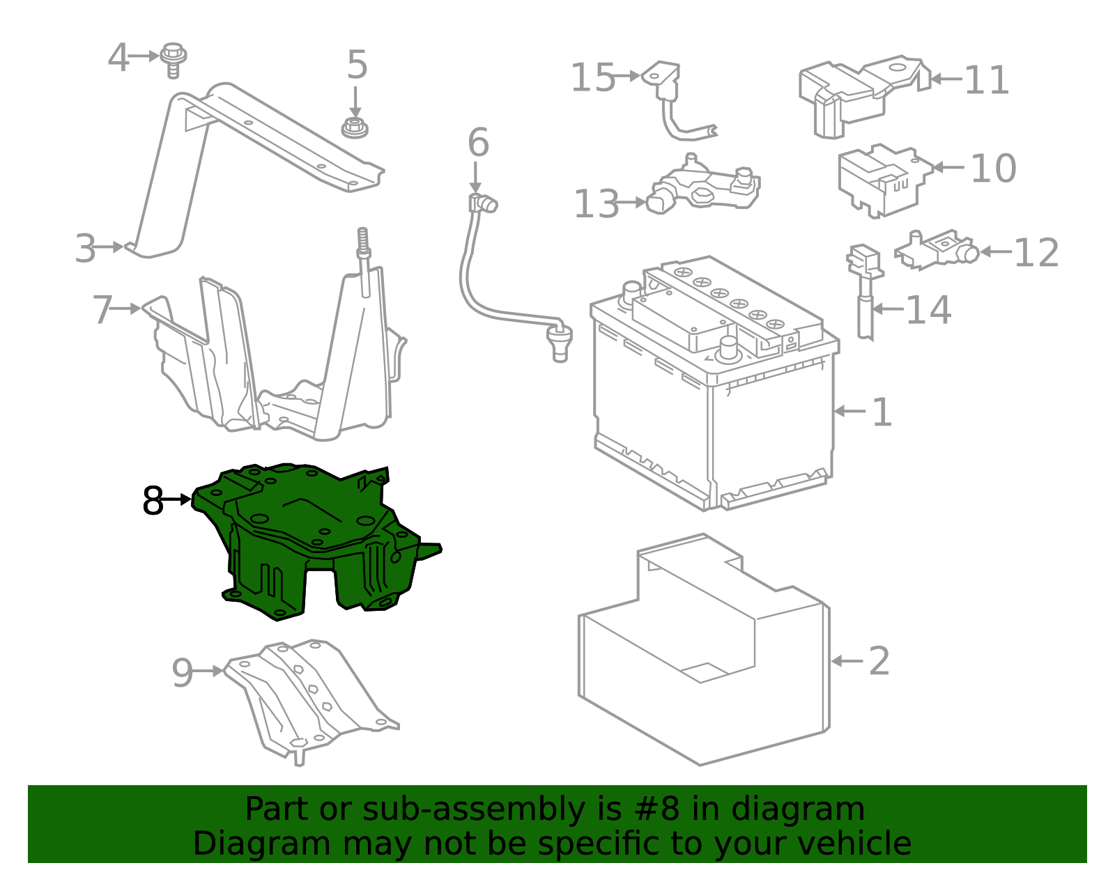 74403-48090 - High-Quality Battery Tray Bracket for 2018-2022 Lexus ...