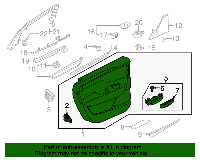 Genuine Door Trim Panel for 2017-2021 Volvo | Part# 39838285 | Over 30% ...