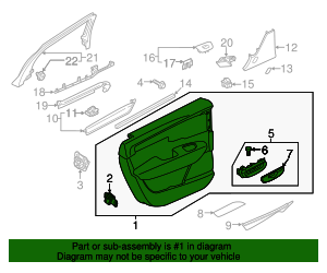 Genuine Door Trim Panel for 2017-2021 Volvo | Part# 39838285 | Over 30% ...