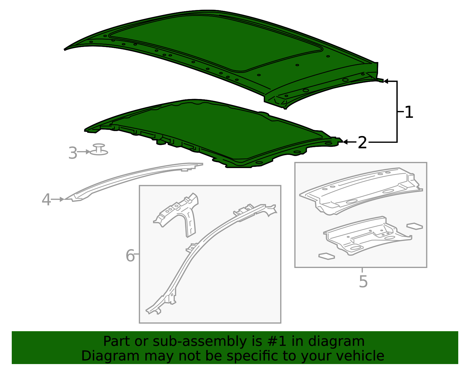 2016-2023 Lincoln Roof Panel FA1Z-5850202-A | Ford OEM Parts Outlet