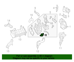 2013-2022 Mercedes-Benz Exhaust Gas Re-Circulation (Egr) Valve Gasket ...