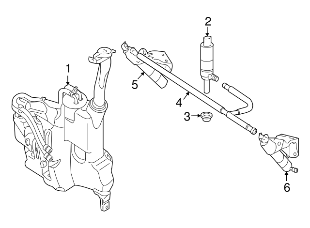 2007-2016 Mercedes-Benz Telescopic Nozzle 164-860-07-47 | Mercedes-Benz ...