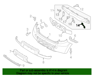 2010-2013 Kia Soul Lower Bracket 86636-2K060 | Kia Parts Fast