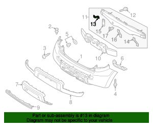 86633-2K060 - Upper Bracket 2010-2013 Kia Soul | Kia.Parts Store