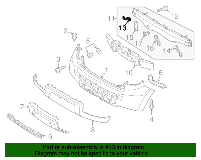 86633-2K060 - Upper Bracket 2010-2013 Kia Soul | Kia.Parts Store