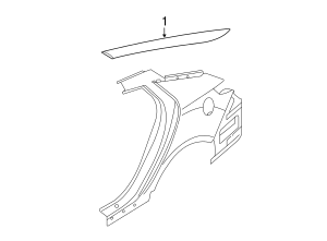87860-2T000 - Quarter Panel Molding 2011-2016 Kia Optima | Kia.Parts Store