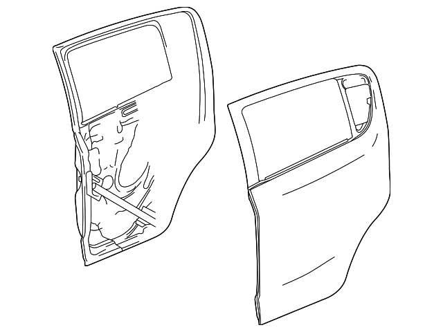 2016-2022 Chevrolet Spark Rear Passenger Side Door 42741900 GM ...