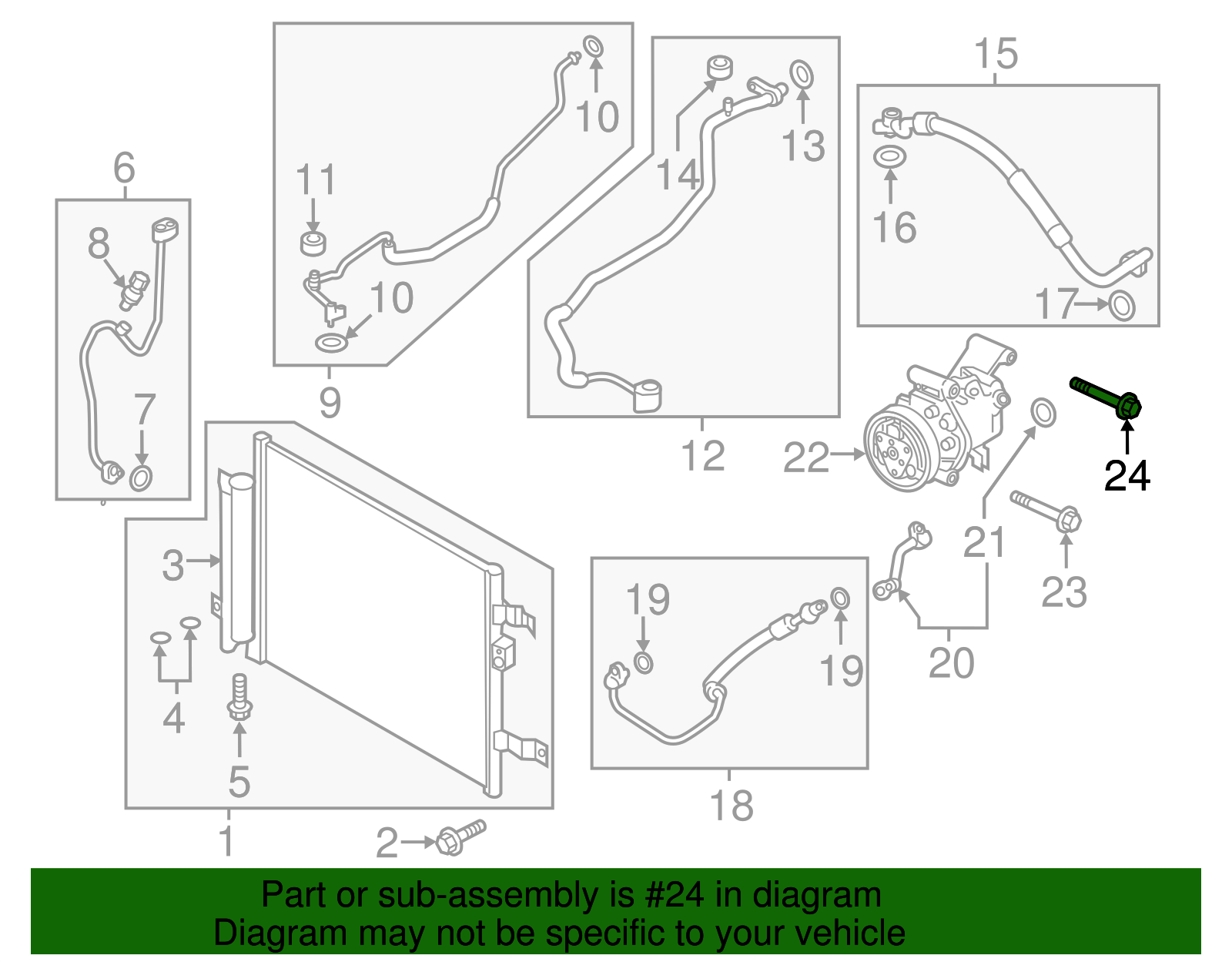 9945-40-895 - Compressor Assembly Mount Bolt 2007-2025 Mazda | Florida ...