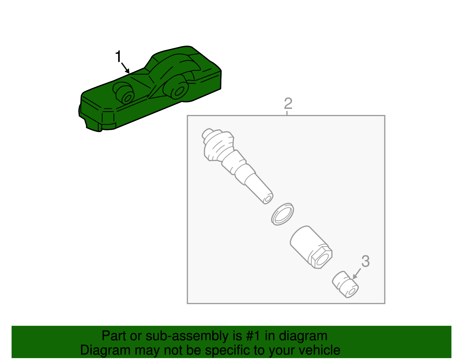 TPMS-49 - Motorcraft™ Tire Pressure Monitoring System (TPMS) Sensor ...