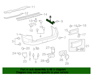 2008-2011 Lexus LX570 Side Support 52156-60070 | OEM Parts Online