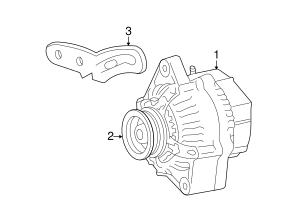 2007-2015 Toyota Yaris Alternator 27060-21151 | Toyota OEM Parts Online