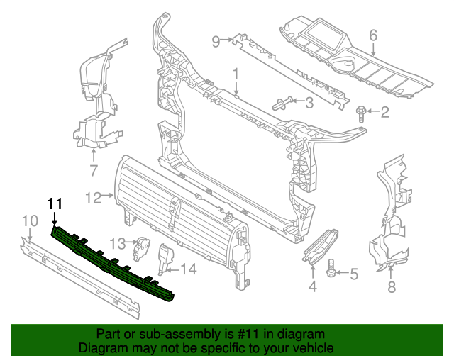 80A-121-345-AE - Center Seal 2018-2020 Audi Q5 | Audi OEM Parts
