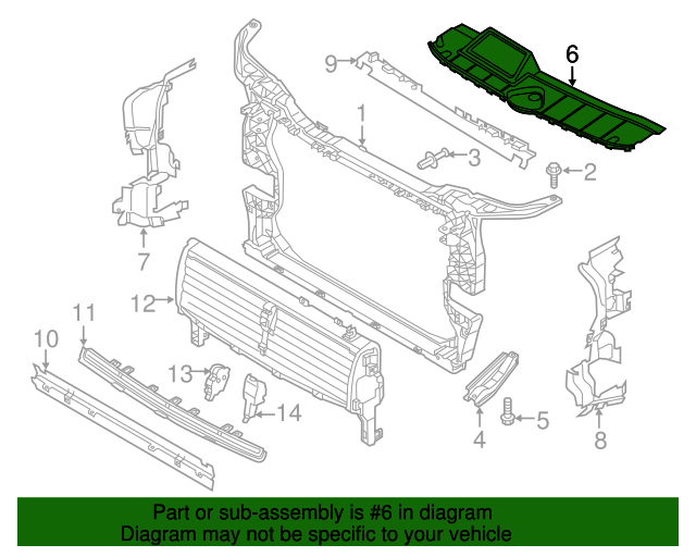 2018-2020 Audi Sight Shield 80A-807-081 | OEM Parts Online