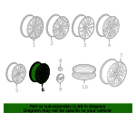 2017-2020 Cadillac 20 Wheel, 12 Spoke, Pearl Nickel 23403702 ...