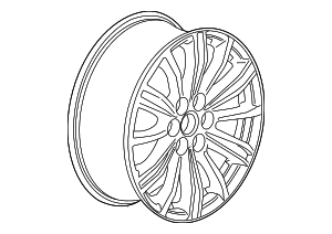 2017-2019 Cadillac XT5 18x8-Inch Aluminum Wheel 22996318 | NewGMParts.com