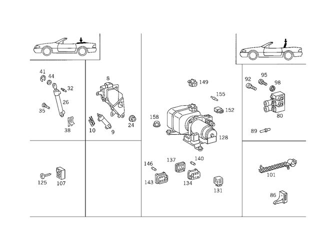 1954-1997 Mercedes-Benz Cylinder 129-800-16-72 | OEM Vehicle Parts