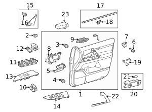 2007-2021 Toyota Handle, Inside Bolt 93560-15020 | Toyota Parts of Bedford