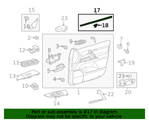 2008-2021 Toyota Land Cruiser Belt Weather-Strip 68172-60060 | Toyota ...