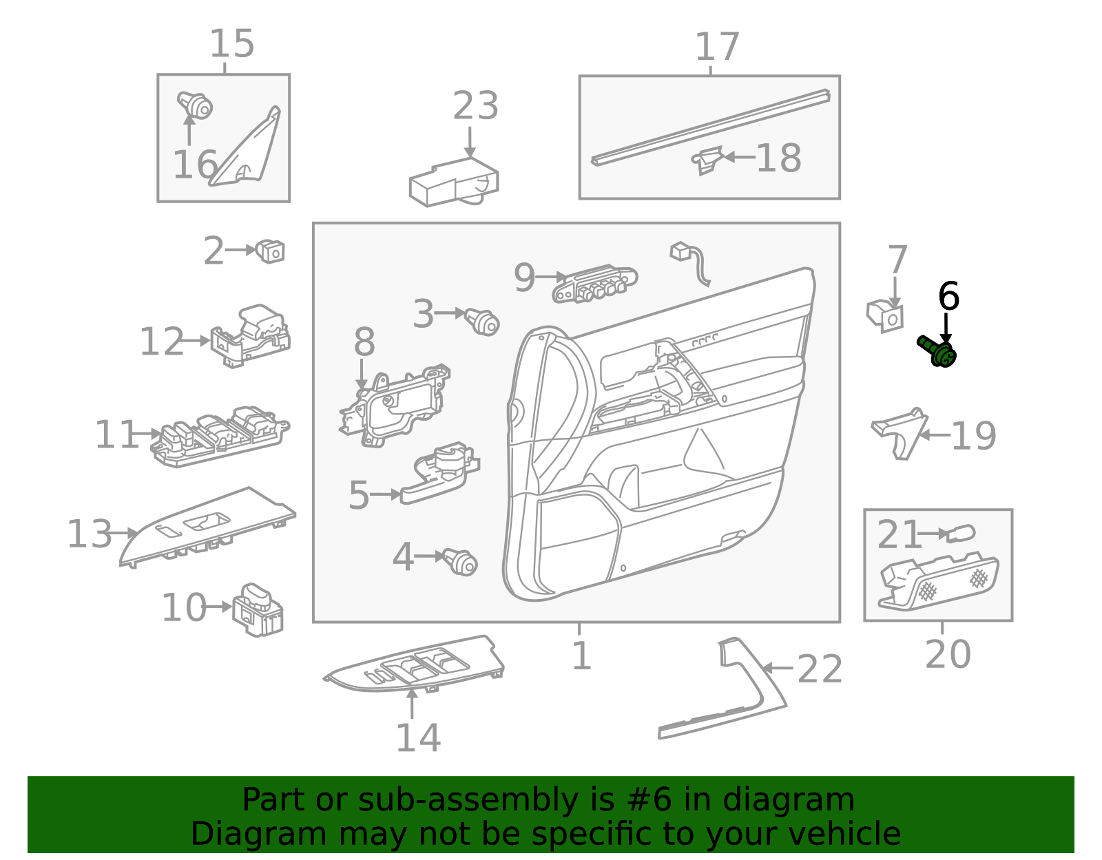 2007-2021 Toyota Handle, Inside Bolt 93560-15020 | Toyota Parts of Bedford