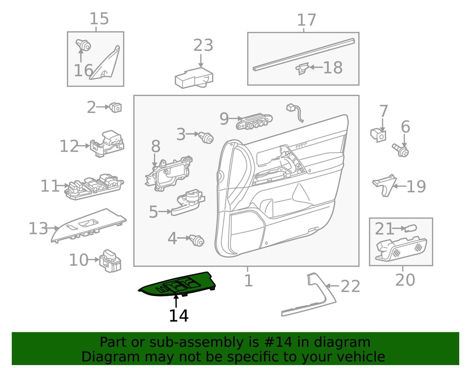 74232-60820 - 2016-2021 Toyota Land Cruiser - Switch Panel | Sparks Parts