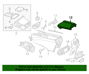 205-680-87-04-64-9H15 - Cover, Armrest AutoNationParts.com