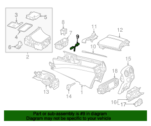 2015-2023 Mercedes-Benz Interior Lamp 205-825-16-10 | MB OEM Parts