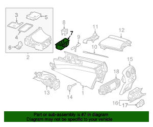 2015-2023 Mercedes-Benz Console Cup Holder 205-680-06-91 ...