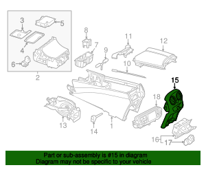 2015-2023 Mercedes-Benz Rear Cover 205-830-05-01-7H52 | MB OEM Parts