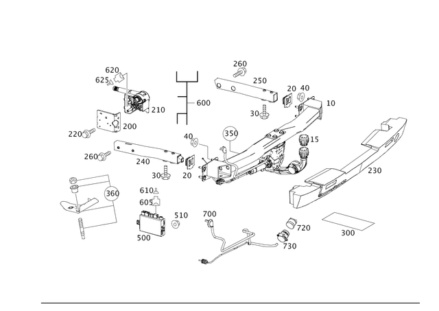 211-315-00-65 - Bumper Impact Absorber 2003-2009 Mercedes-Benz ...