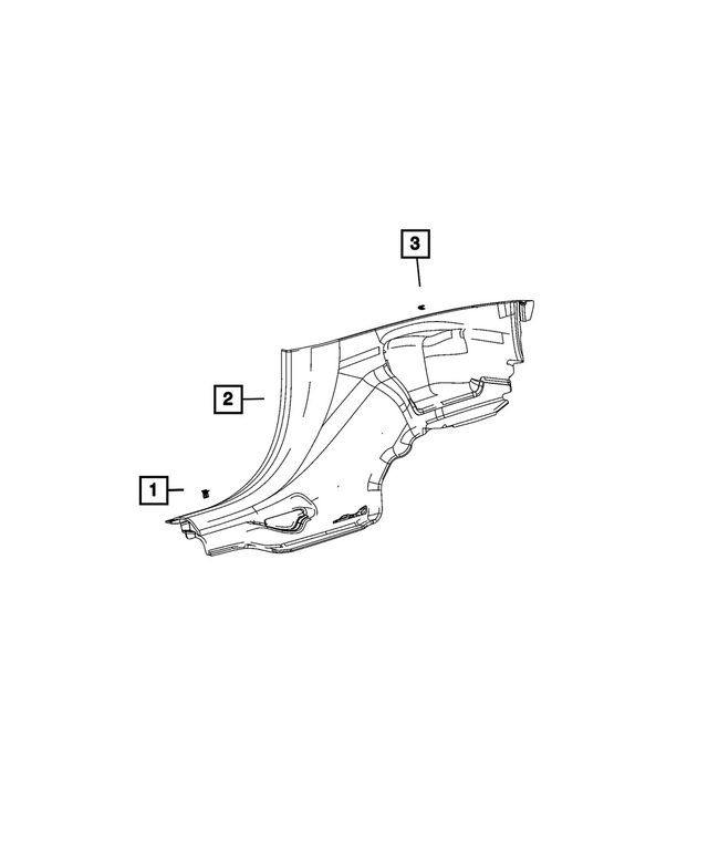 2024 Dodge Charger Daytona Quarter Trim Panel, Right 7KS38TX7AA | Mopar ...
