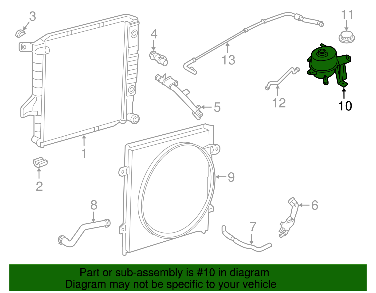2001-2011 Ford Ranger | Reservoir | 2L5Z-8A080-AA | Walls' Ford Parts